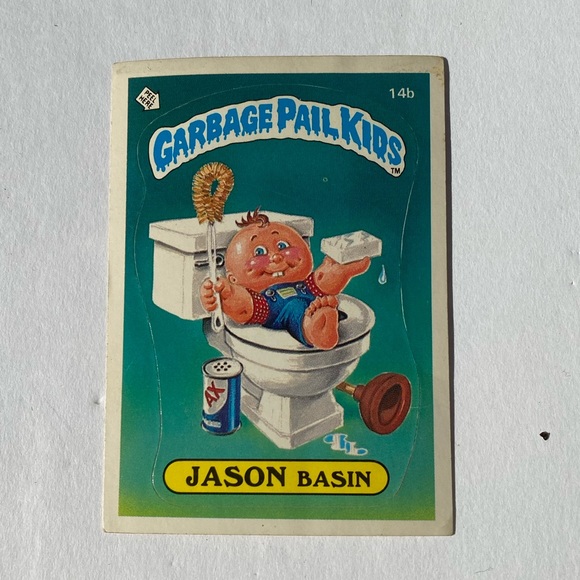 Other | Garbage Pail Kids 1985 1st Series Card Jason Basin Great Lover ...